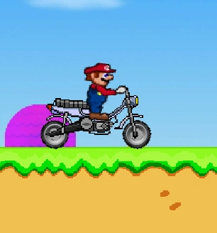 Super Mario motorbike 🕹️ Play on Kiz10